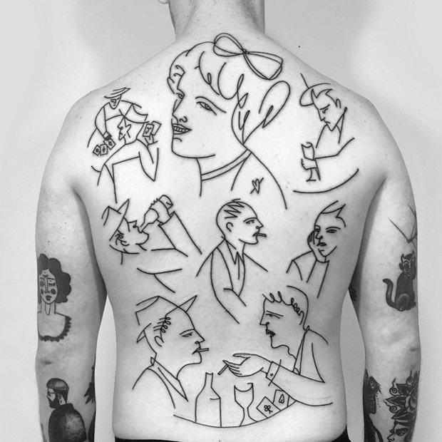 Caleb Kilby cria tattoos minimalistas, expressivas e lindamente ...