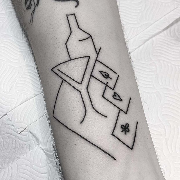 Caleb Kilby cria tattoos minimalistas, expressivas e lindamente ...