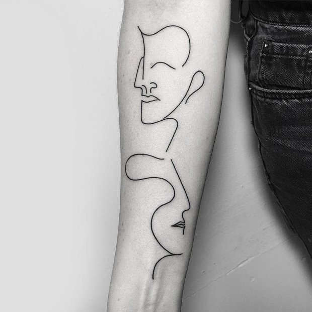 Caleb Kilby cria tattoos minimalistas, expressivas e lindamente ...