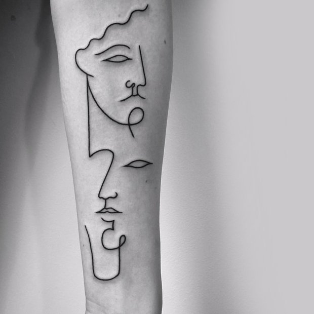 Caleb Kilby cria tattoos minimalistas, expressivas e lindamente ...