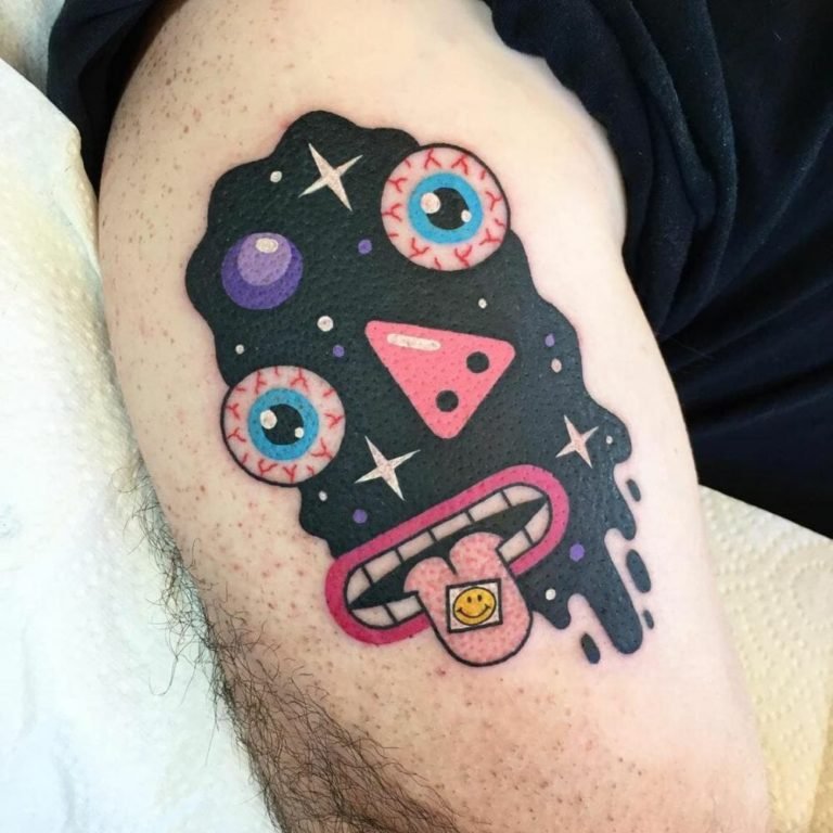 Winston the Whale faz sucesso com suas tatuagens psicodélicas e cheias ...