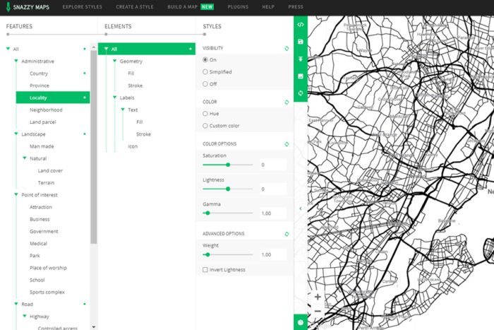 Snazzy Maps: Site gratuito permite colorir, editar e compartilhar mapas ...